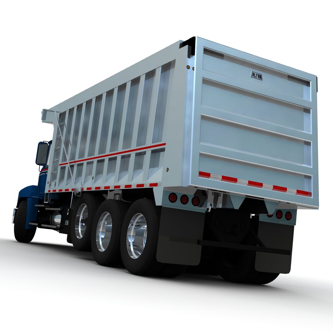 Mack Ch Dump Truck 3d Model