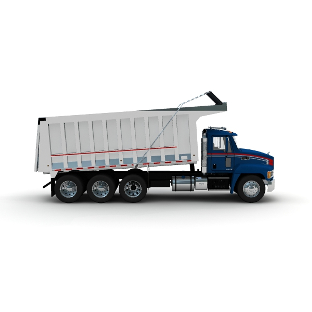 Mack Ch Dump Truck 3d Model