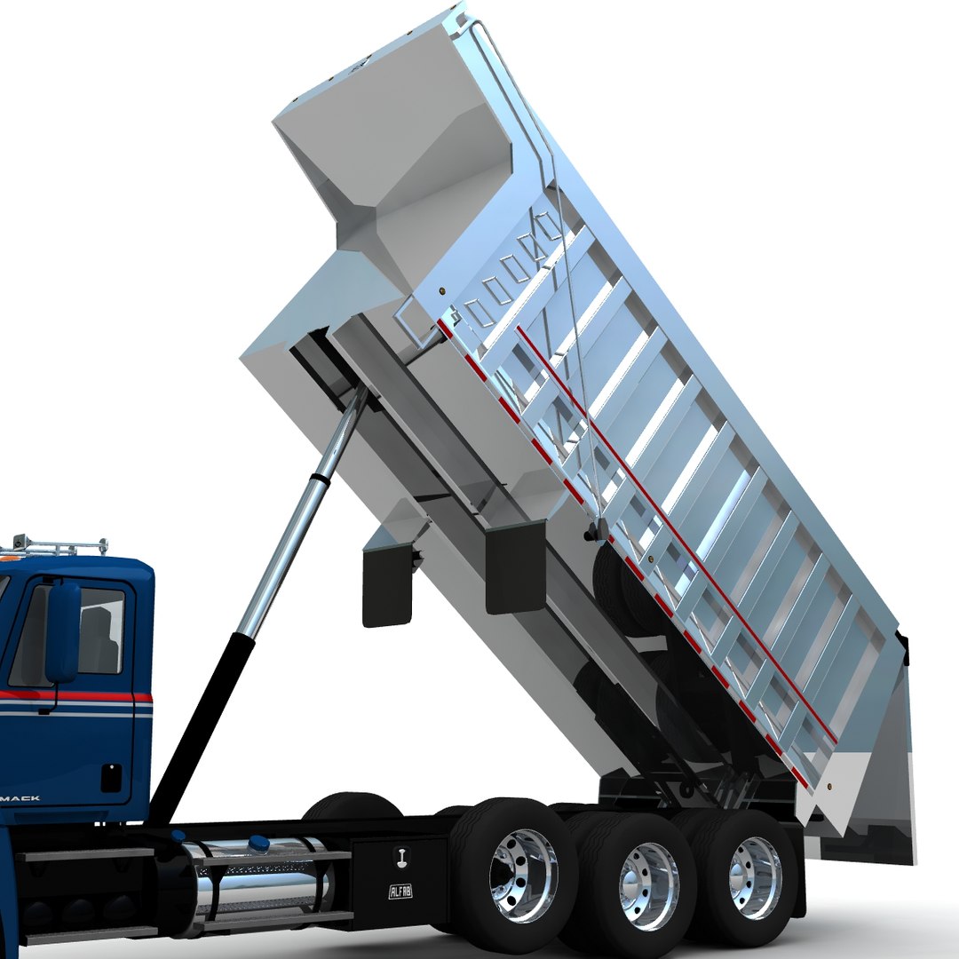 Mack Ch Dump Truck 3d Model