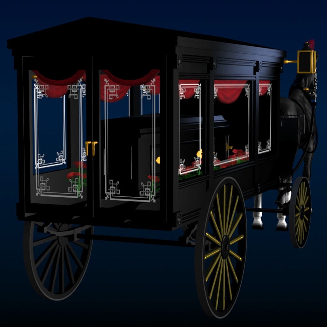 Poser Antique Hearse