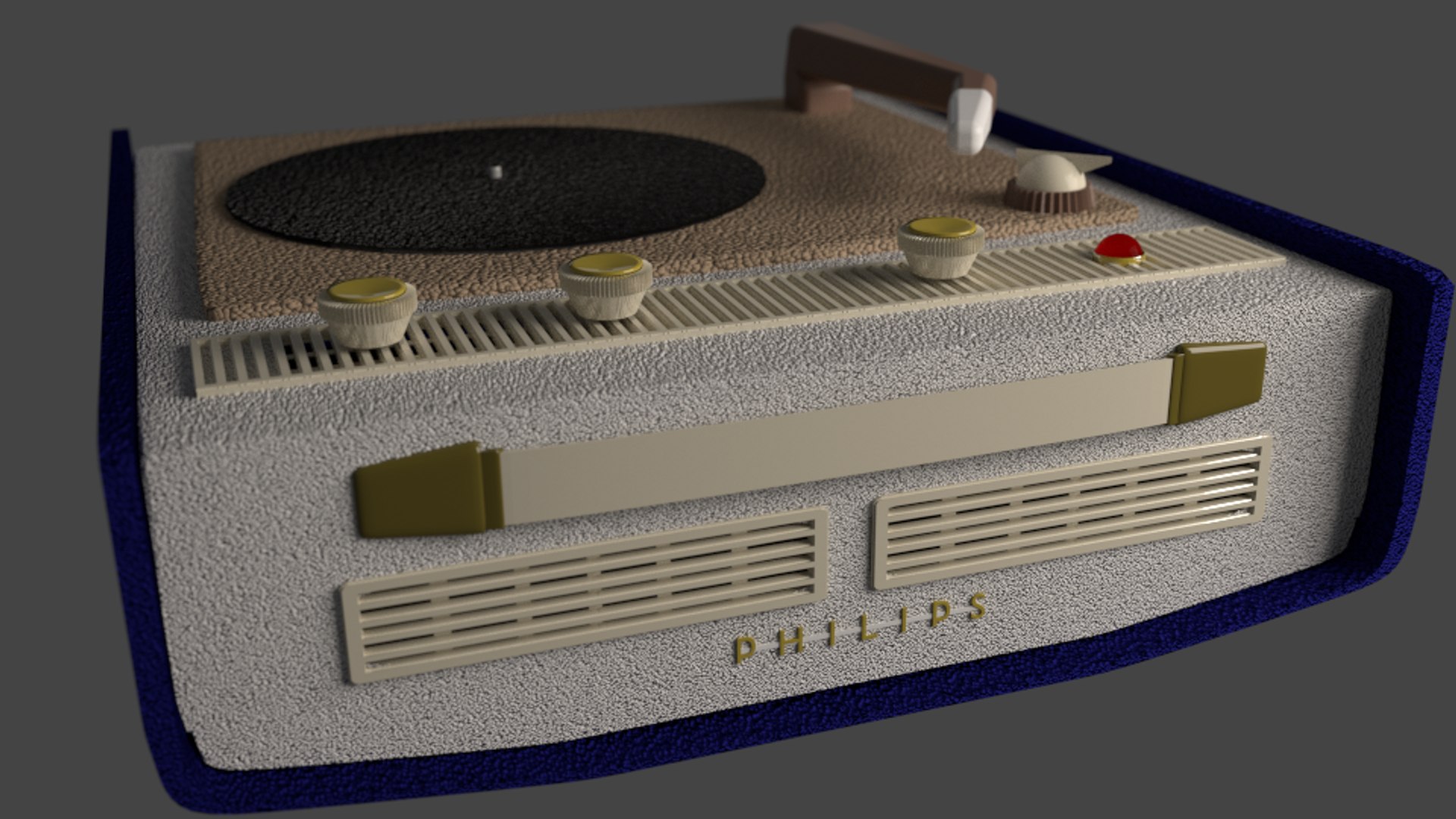 philips turntable 3d model