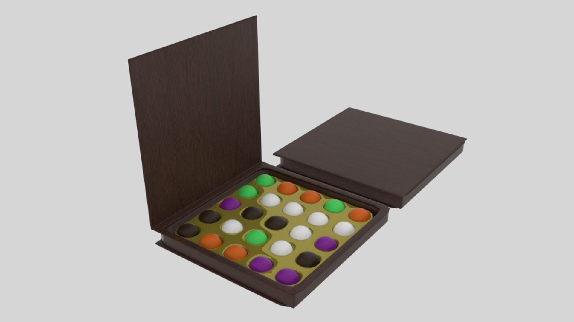 chocolate candy box 3d 3ds