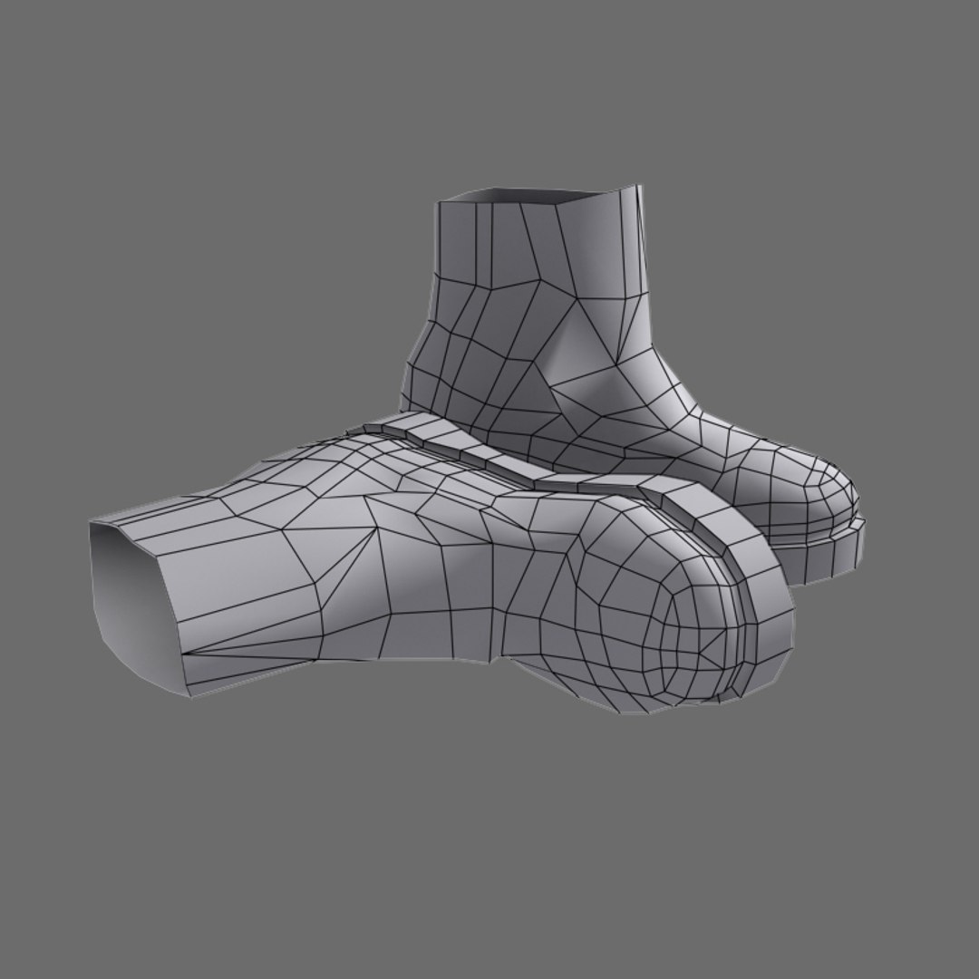 Free Ready Timberland Working Boots 3d Model