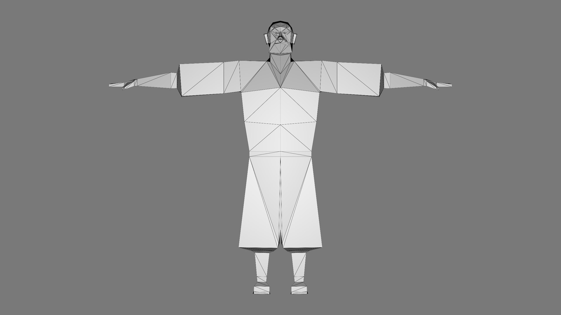 Lowpoly Tall Samurai Unity Ready 3D Model Samurai No2 Low-poly 3D Model ...