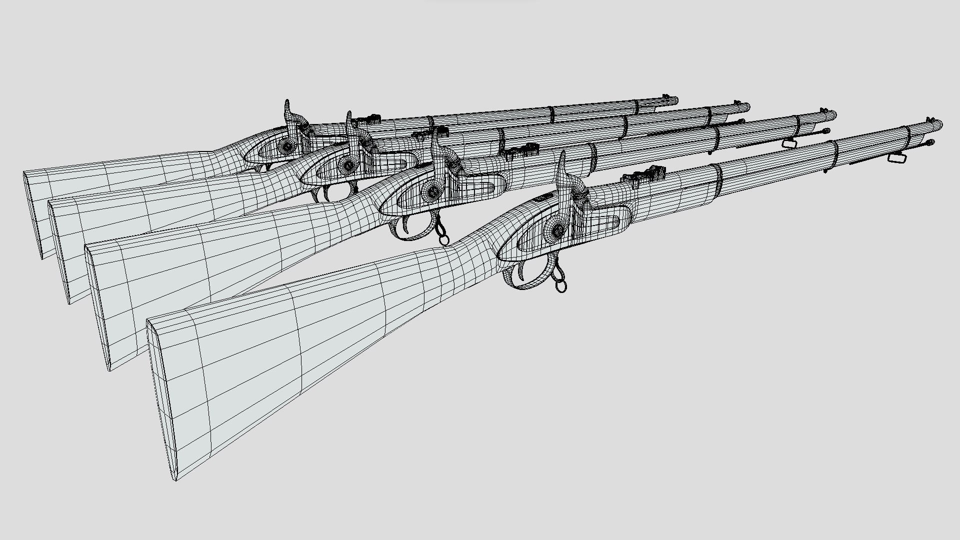 Flintlock Rifle 3D Model - TurboSquid 2153747