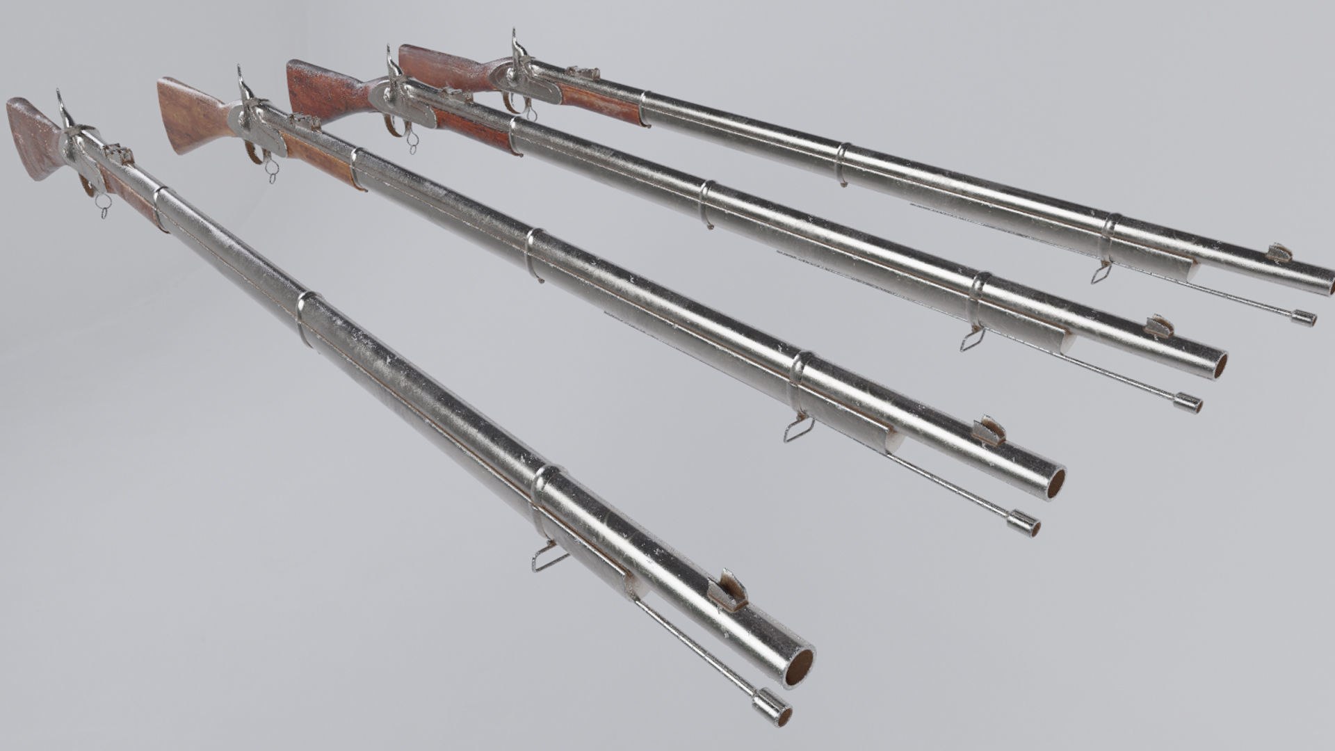 Flintlock Rifle 3D Model - TurboSquid 2153747