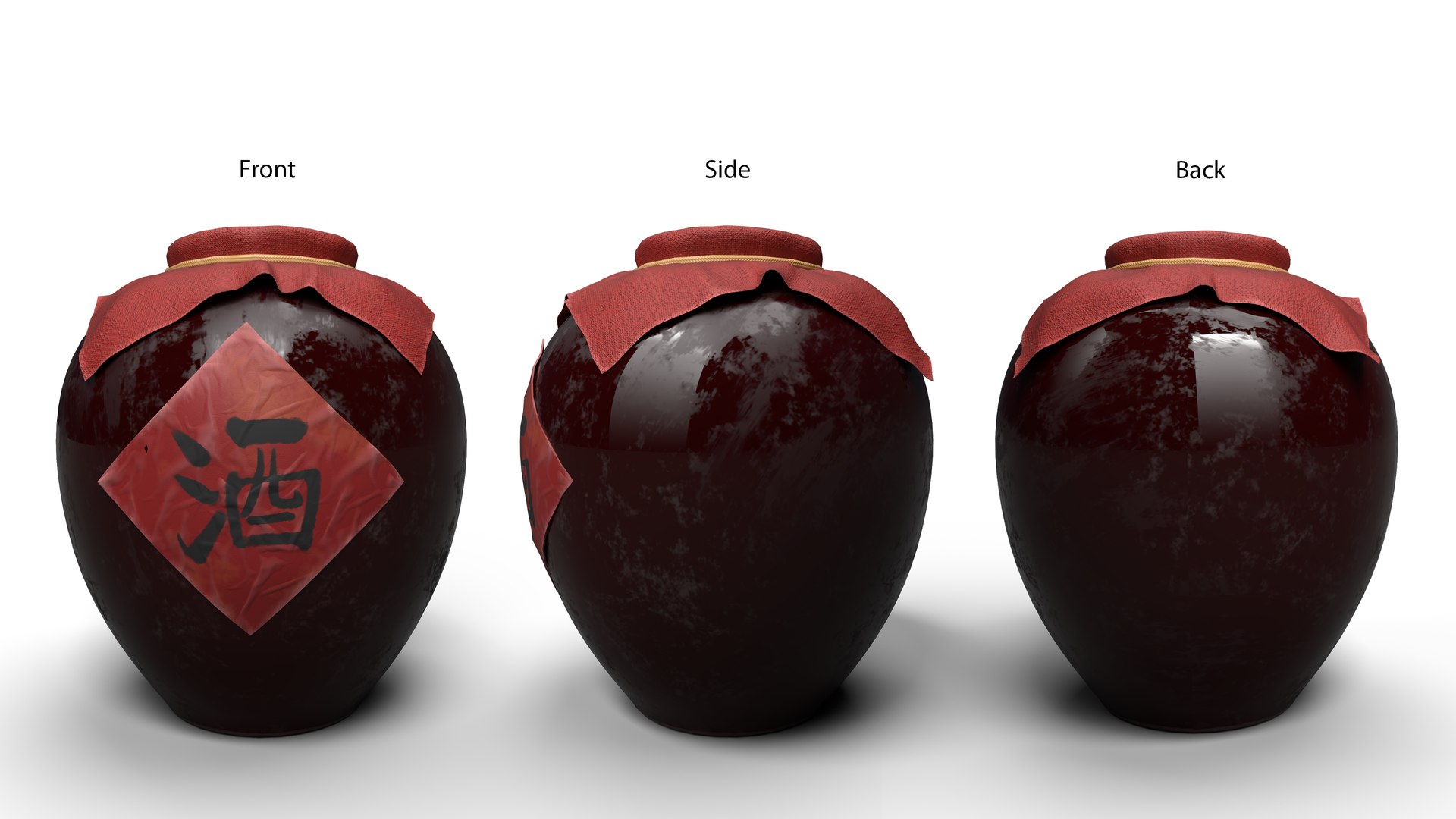 Traditional Asian Pots 3D - TurboSquid 1927171