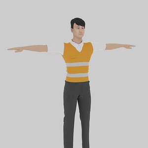 Construction Worker Blender Models for Download | TurboSquid