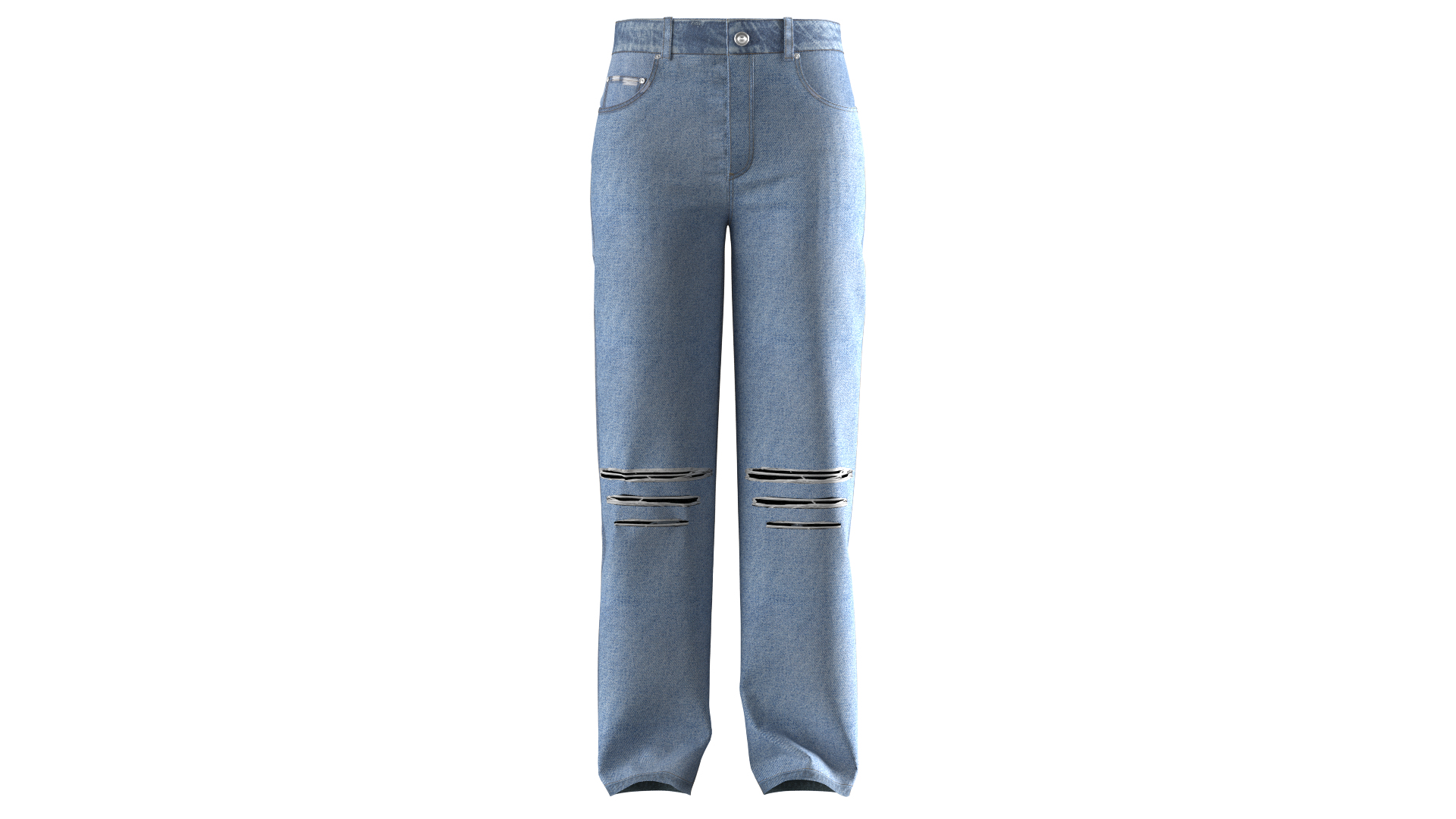 3D Female Denim Jean - TurboSquid 2151923