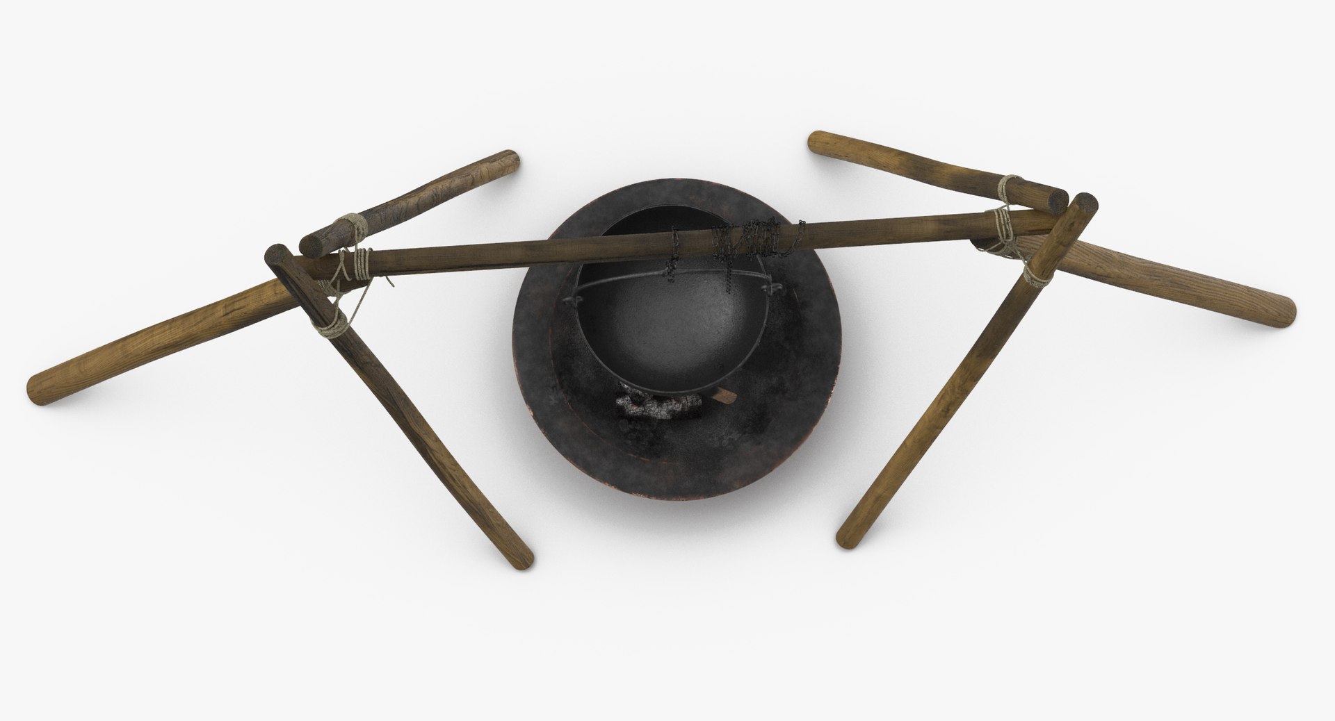 3d Medieval Cauldron