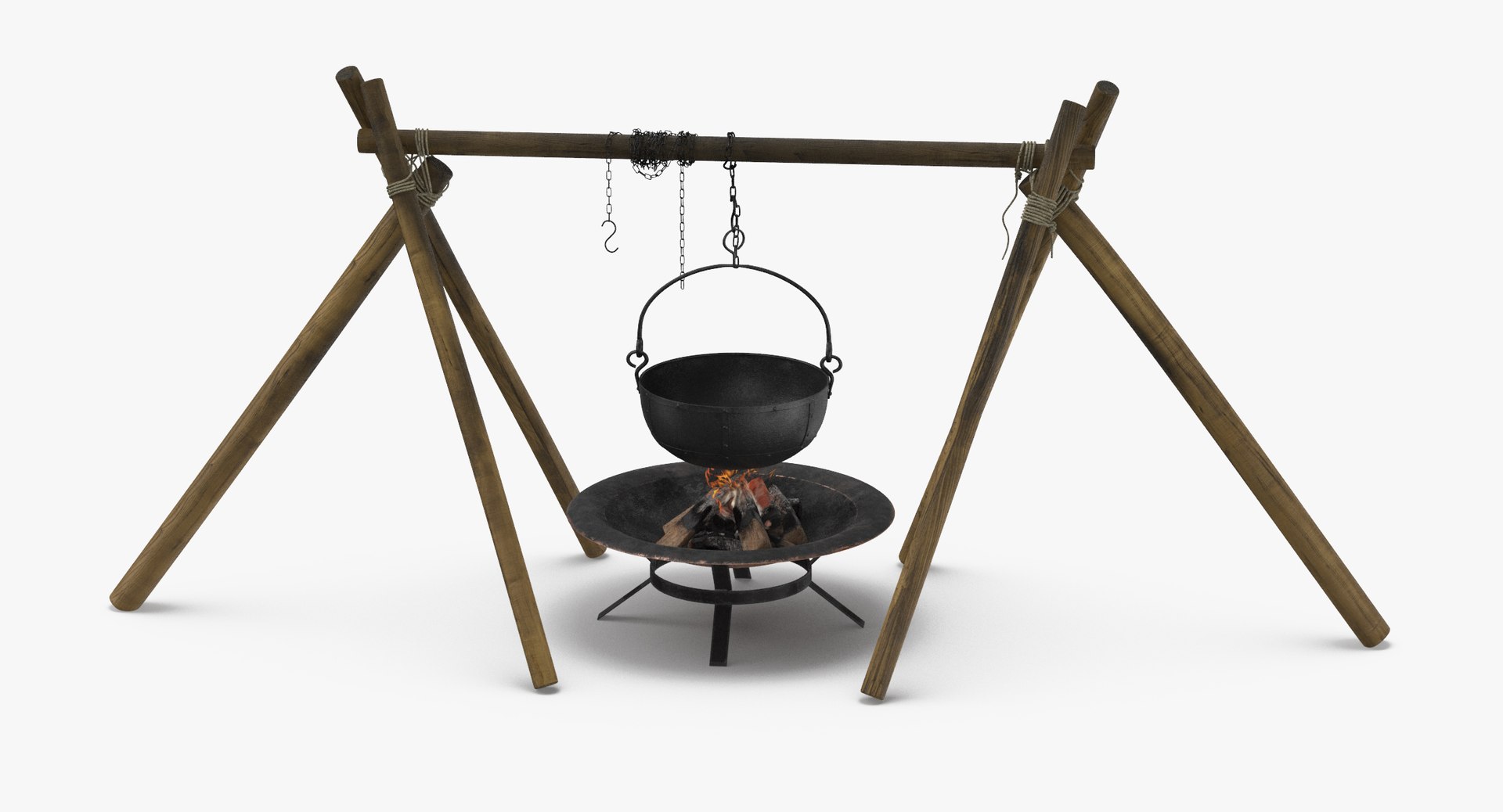 3d Medieval Cauldron