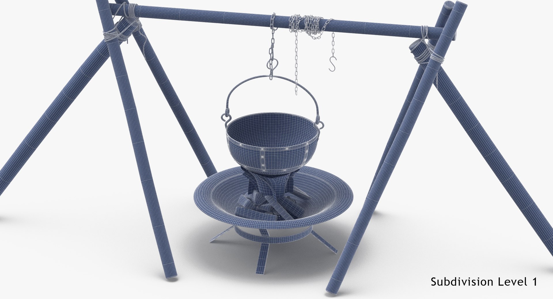 3d Medieval Cauldron