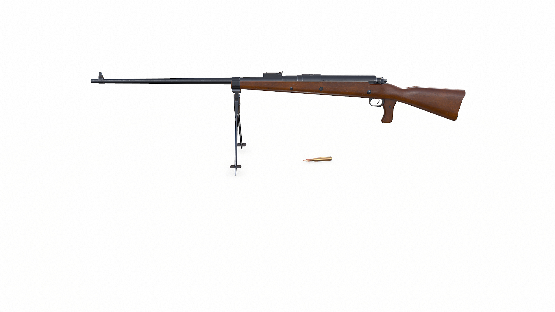 Mauser Tankgewehr T Gewehr M1918 Anti Tank Rifle Low-poly PBR 3D Model ...