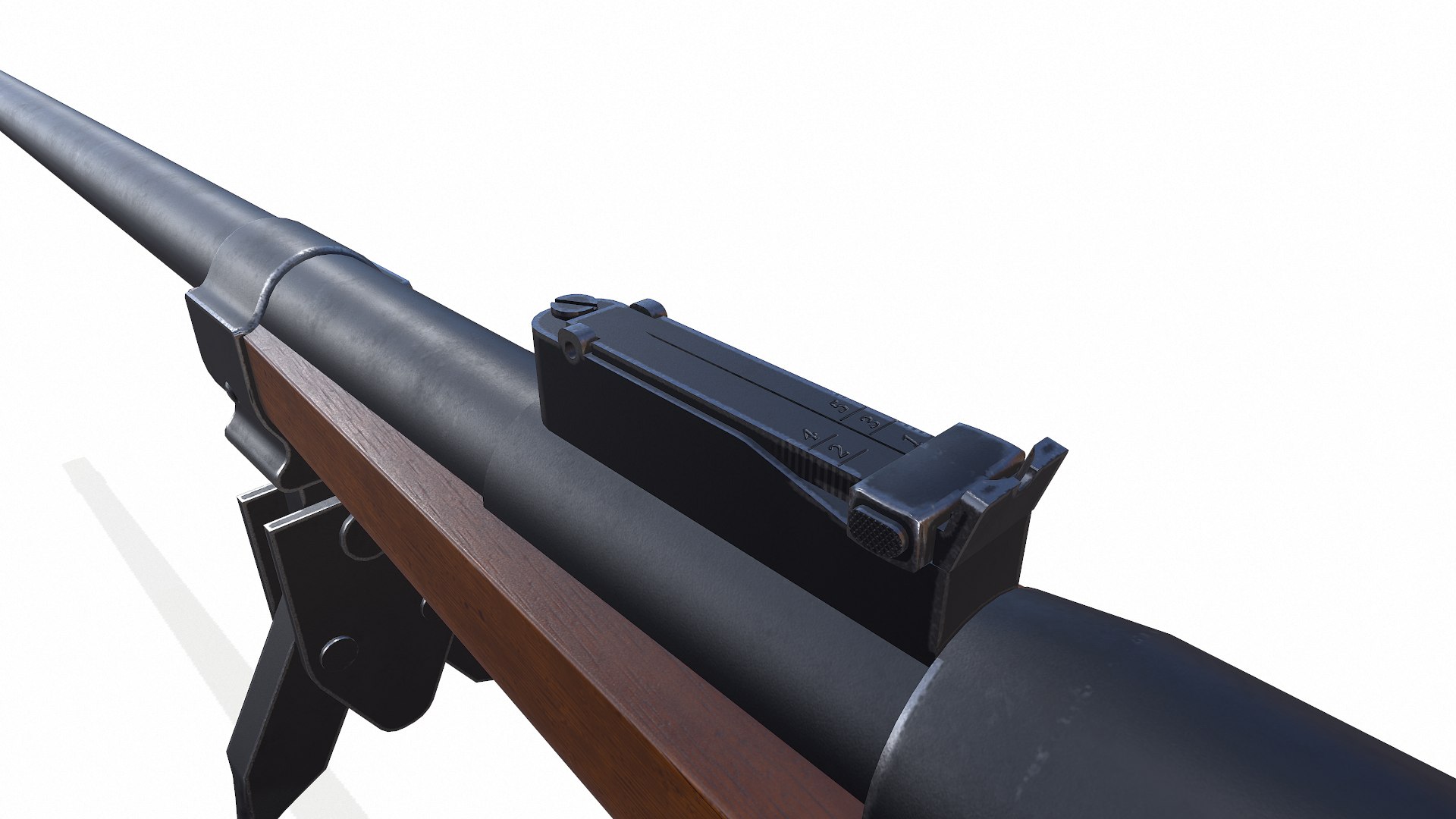 Mauser Tankgewehr T Gewehr M1918 Anti Tank Rifle Low-poly PBR 3D Model ...