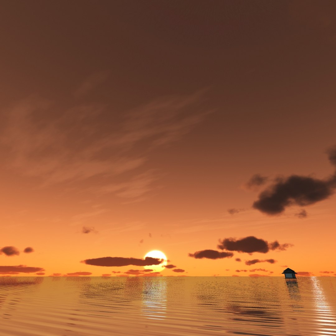 sky clouds 3d model