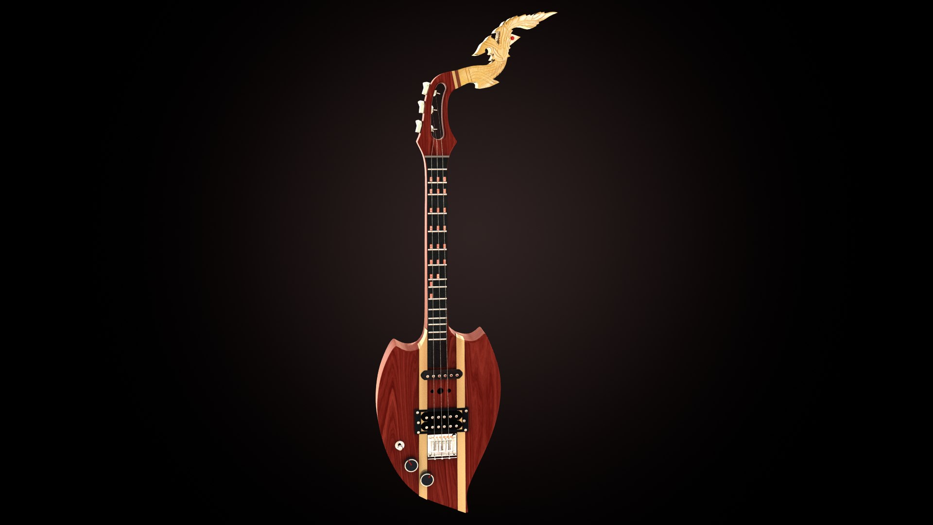 3D Phoenix Guitar Model - TurboSquid 1915197