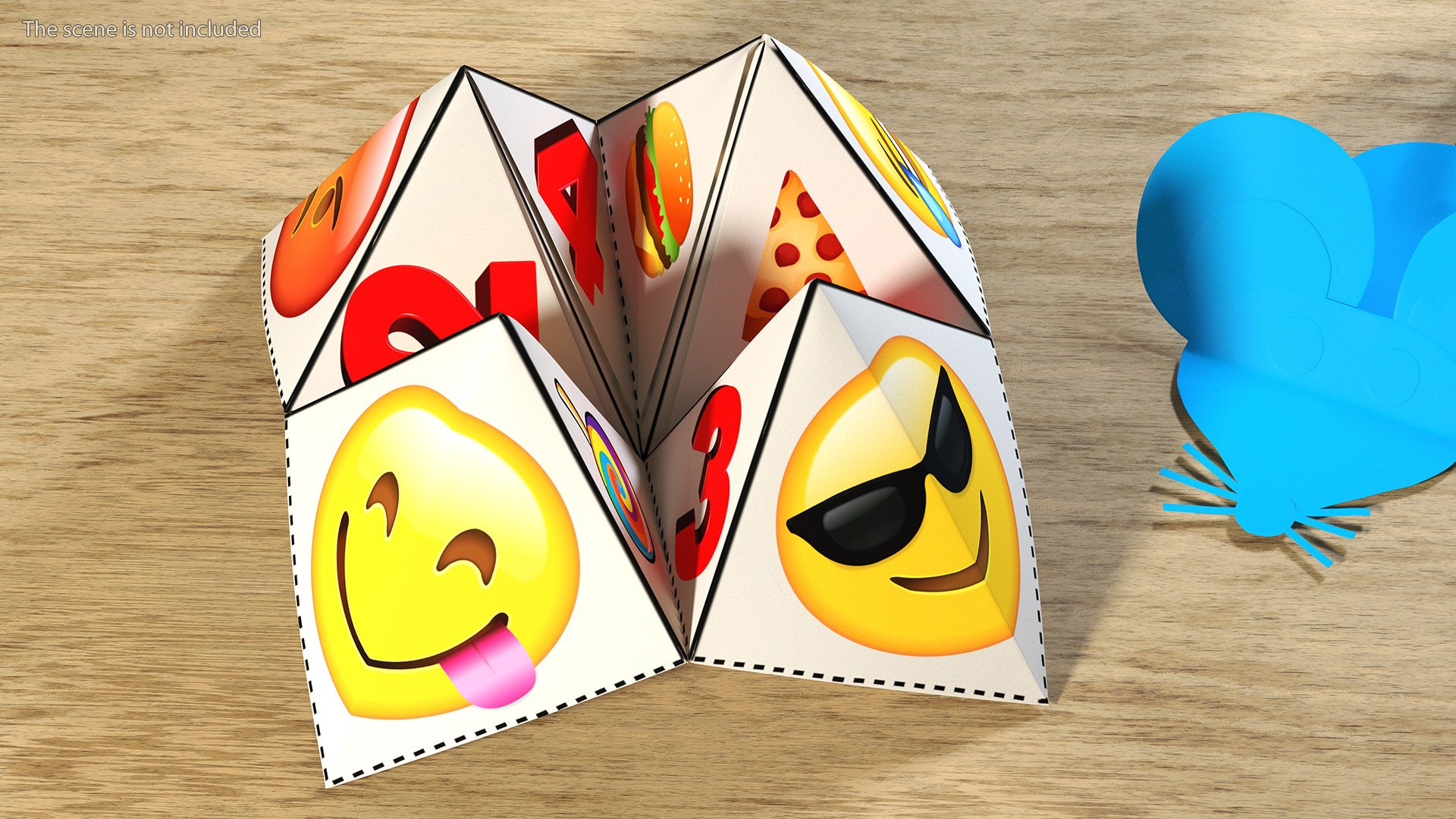 3D Paper Fortune Teller Model - TurboSquid 2061460