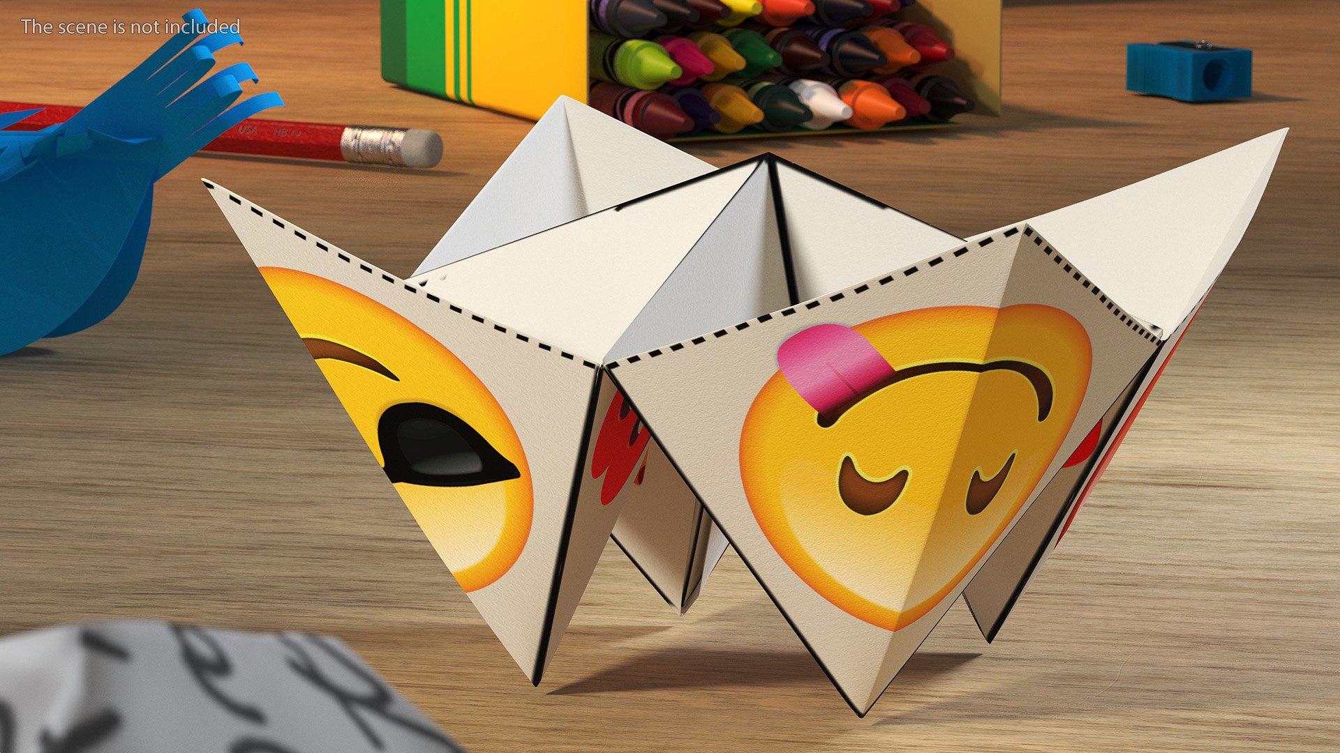 3D Paper Fortune Teller Model - TurboSquid 2061460