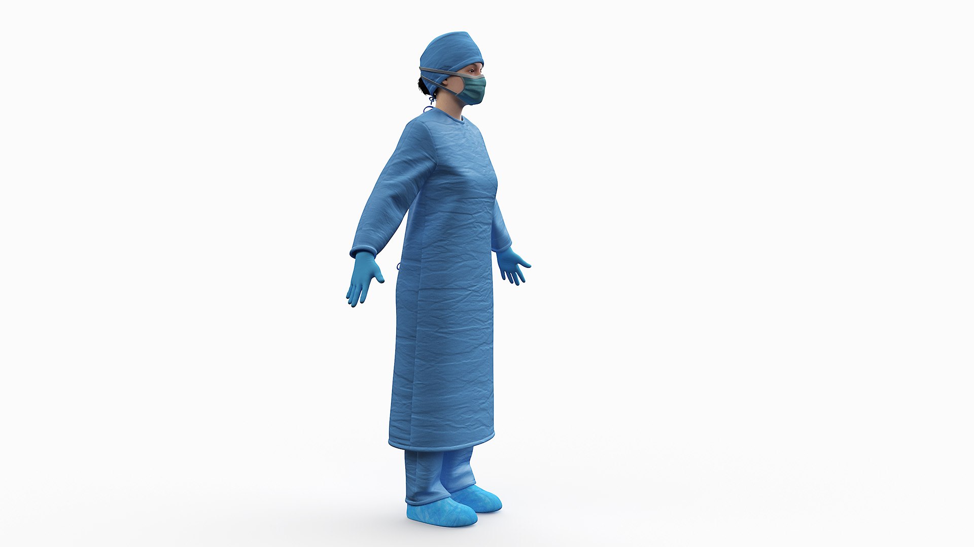 Female Surgeon 3D Model - TurboSquid 1951499