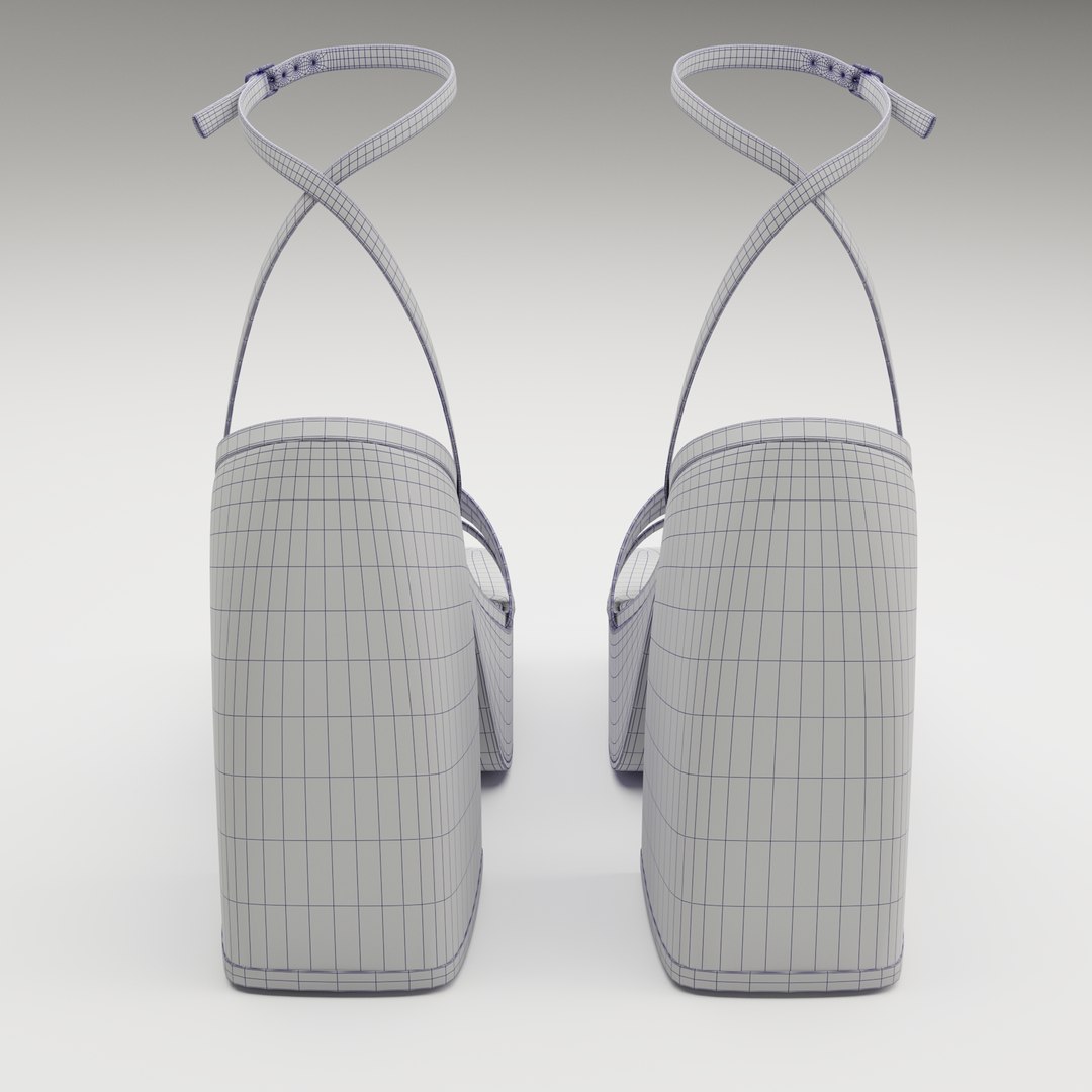 3D model Heels prettylittlething white - TurboSquid 2164064