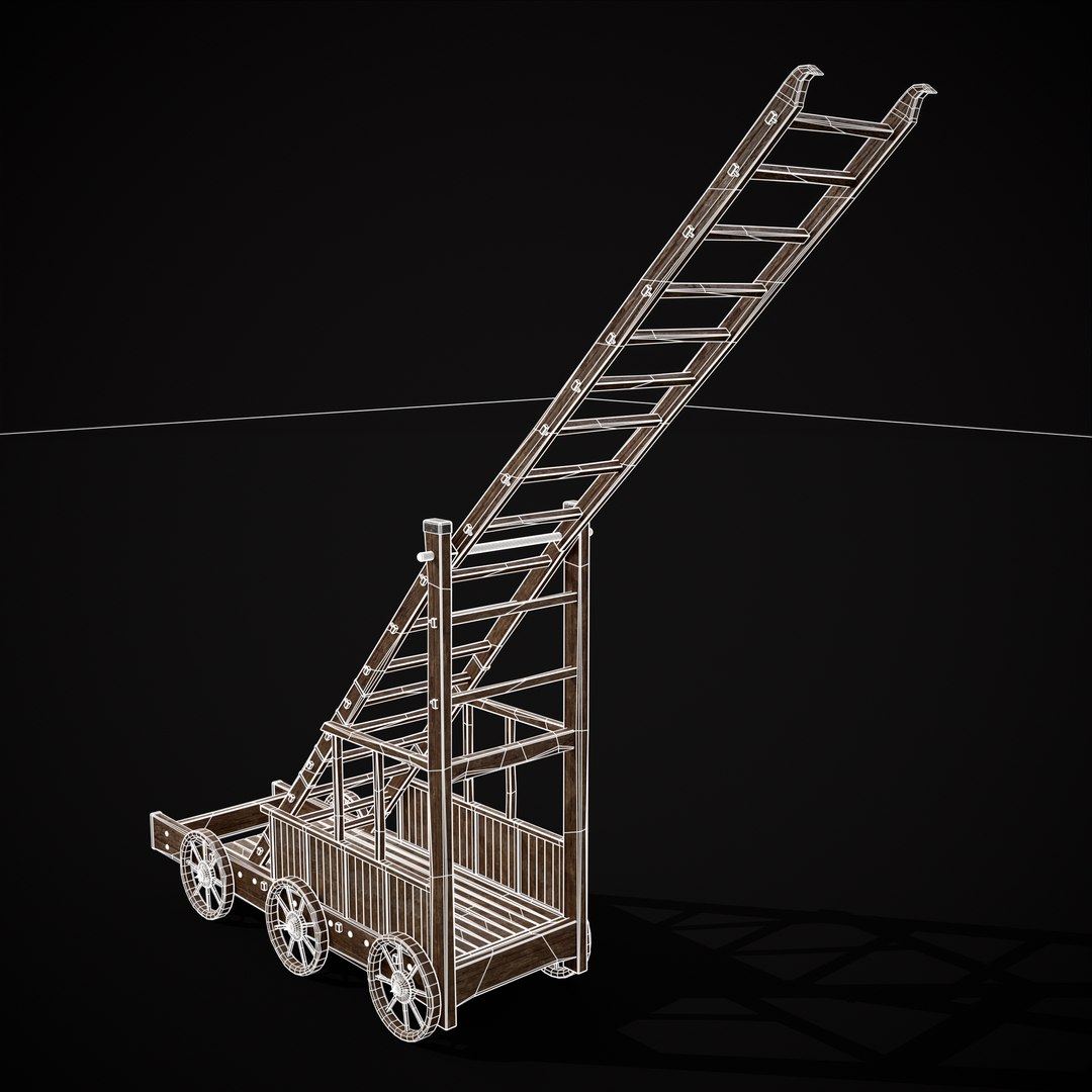 Medieval Wooden Escalade 3D - TurboSquid 2078663