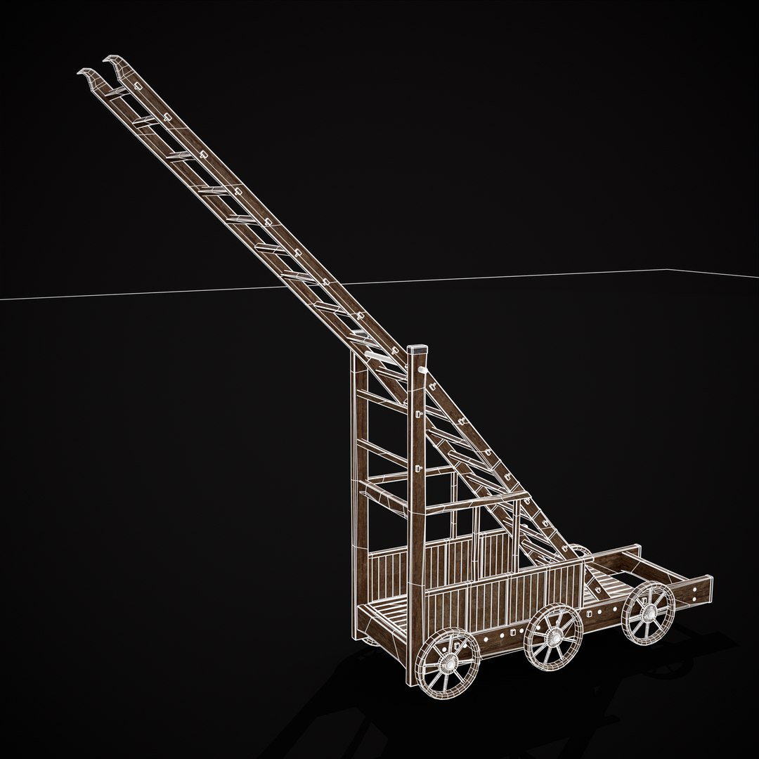 Medieval Wooden Escalade 3D - TurboSquid 2078663
