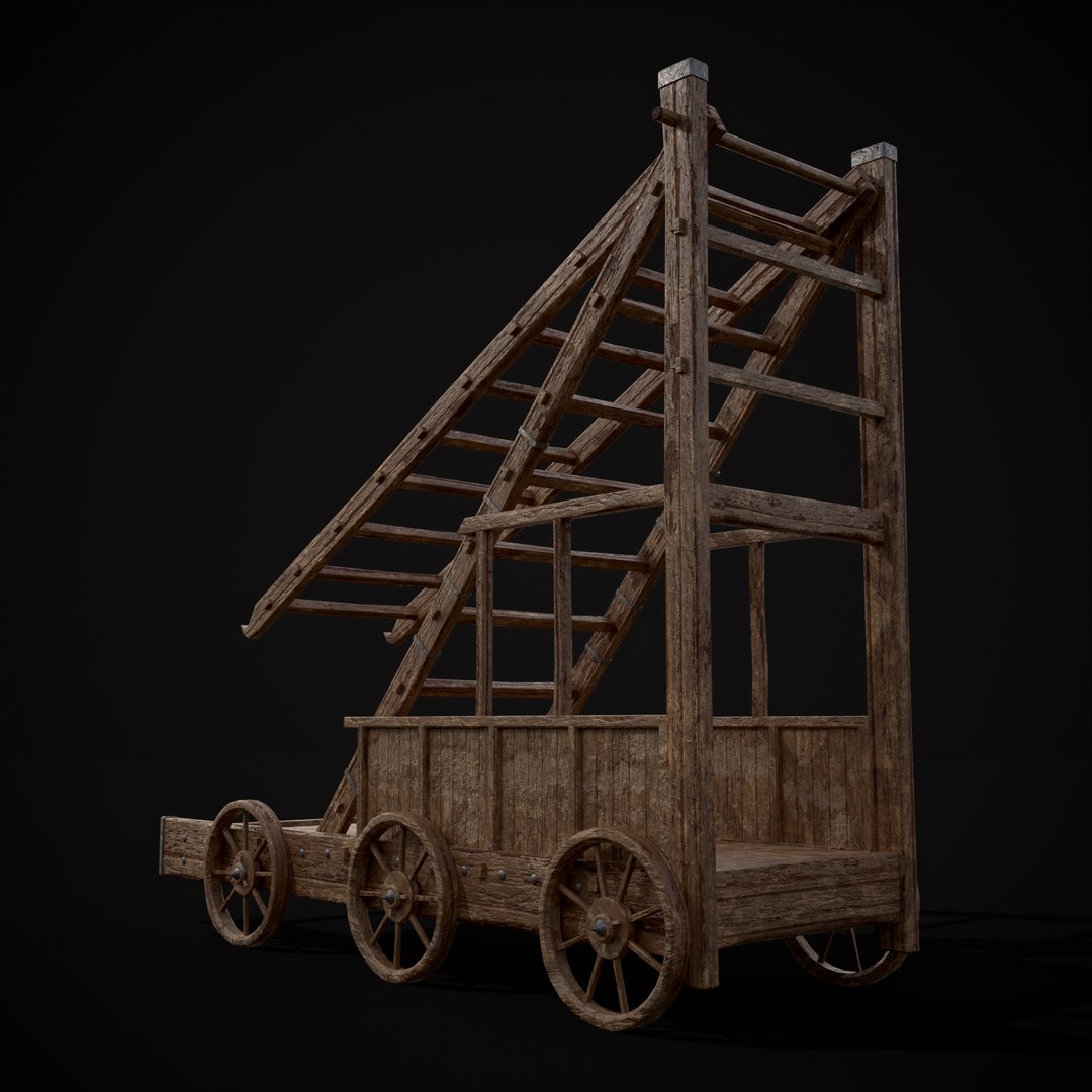 Medieval Wooden Escalade 3D - TurboSquid 2078663