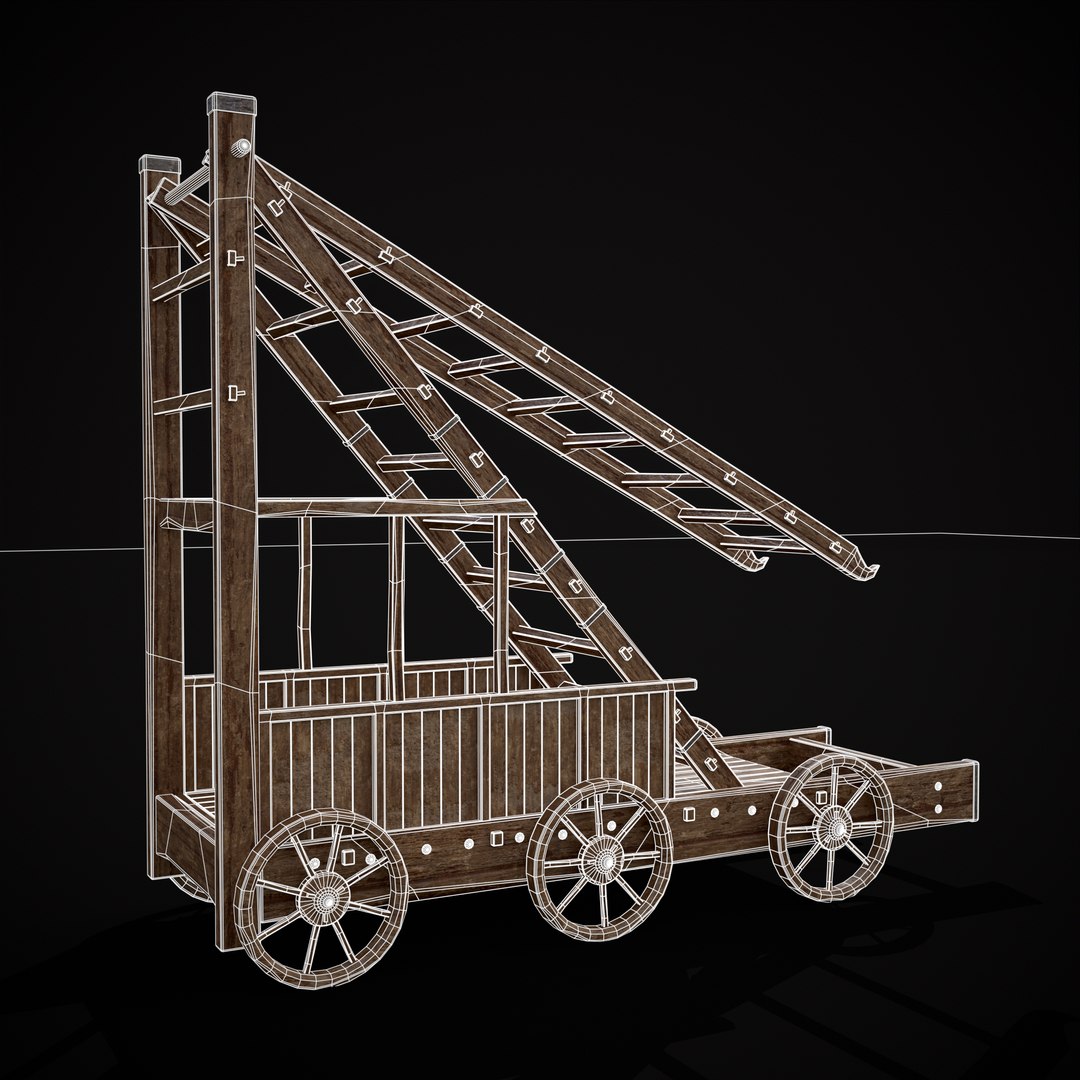 Medieval Wooden Escalade 3D - TurboSquid 2078663