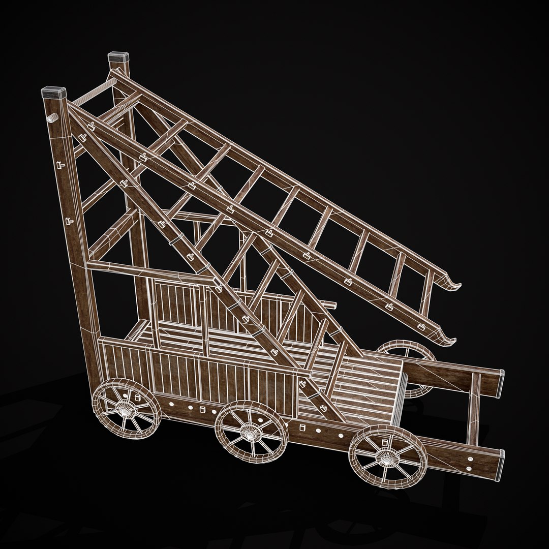 Medieval Wooden Escalade 3D - TurboSquid 2078663