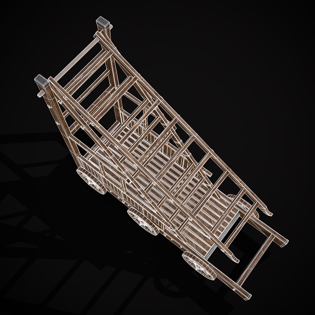 Medieval Wooden Escalade 3D - TurboSquid 2078663