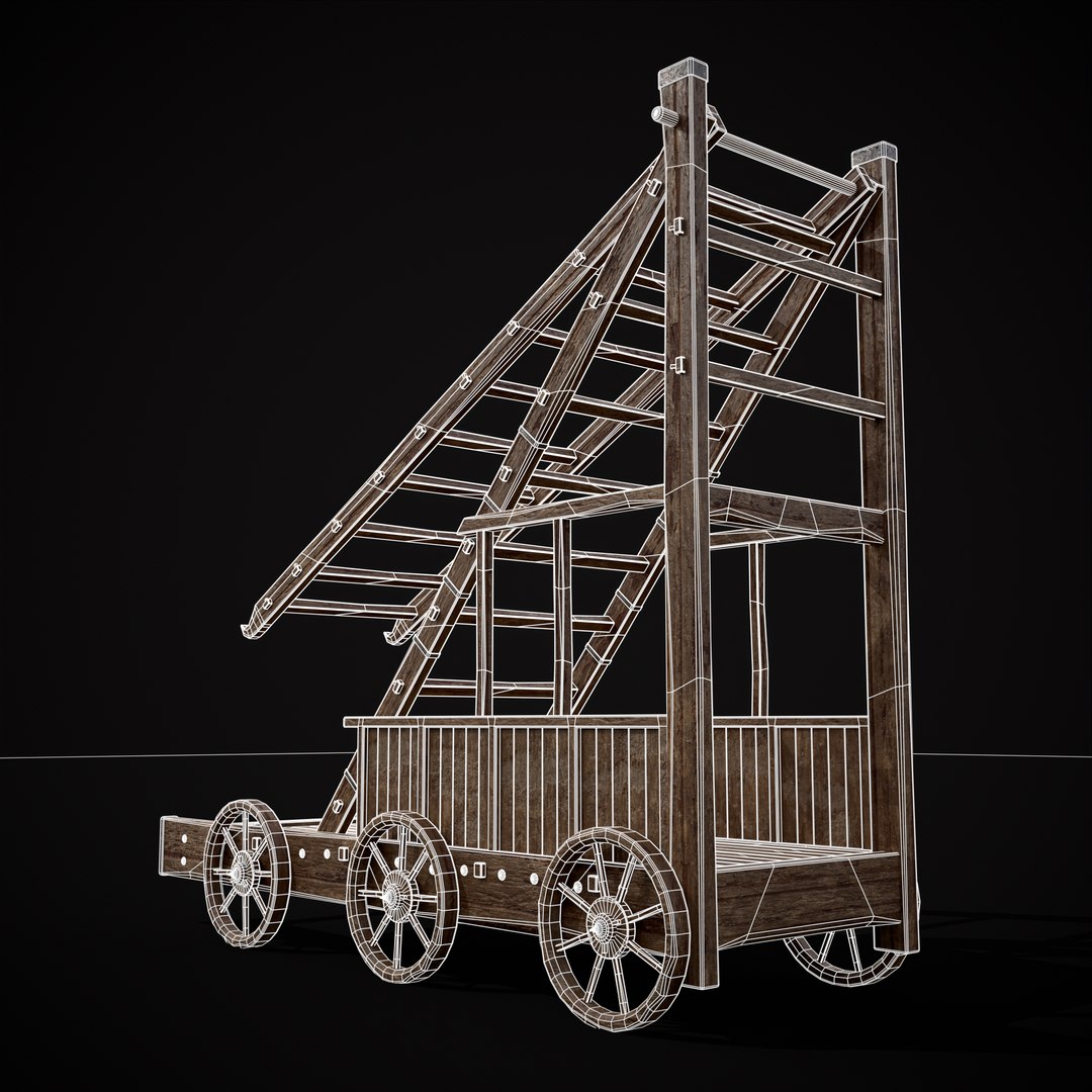 Medieval Wooden Escalade 3D - TurboSquid 2078663