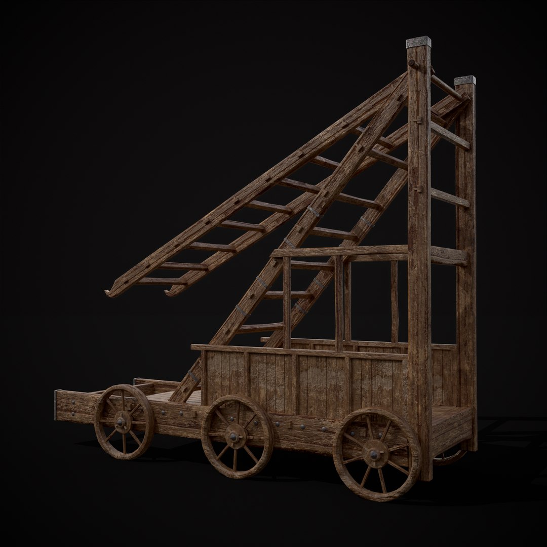 Medieval Wooden Escalade 3D - TurboSquid 2078663