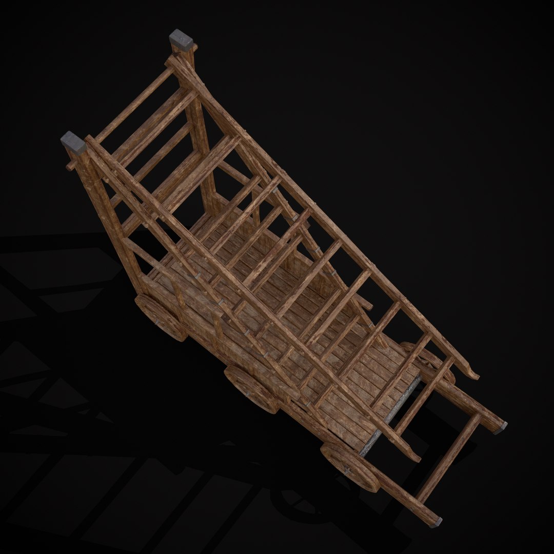 Medieval Wooden Escalade 3D - TurboSquid 2078663