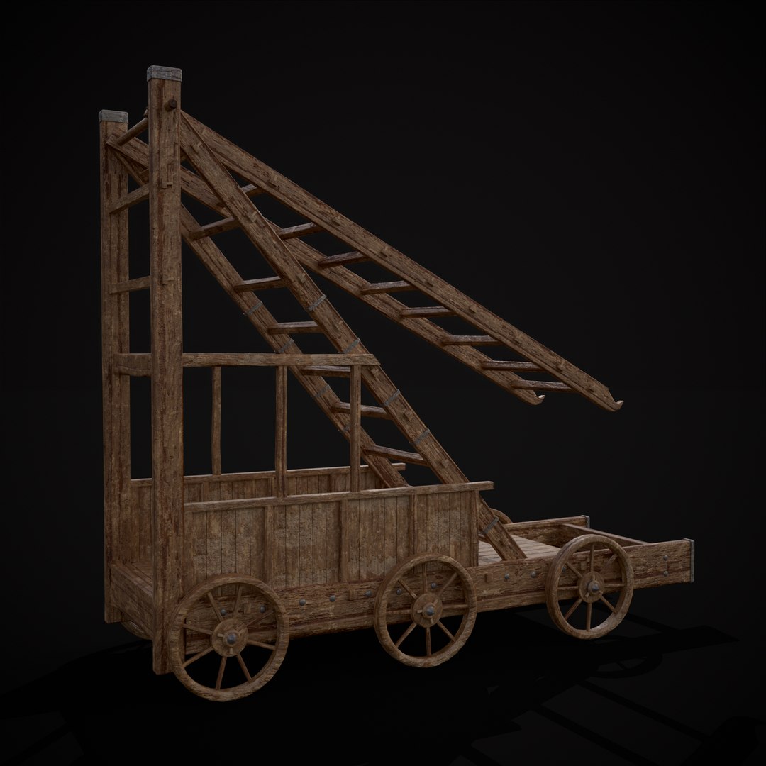 Medieval Wooden Escalade 3D - TurboSquid 2078663