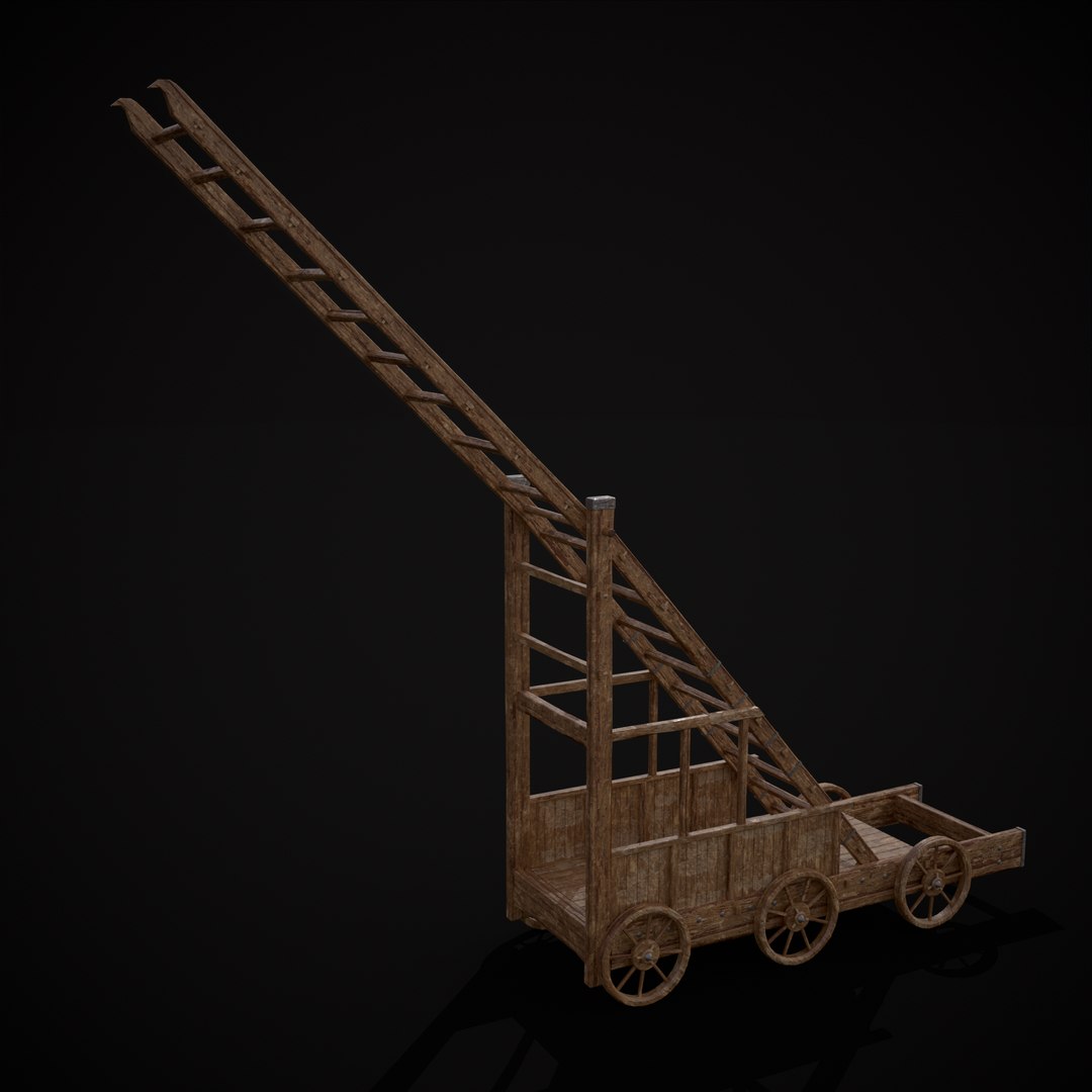 Medieval Wooden Escalade 3D - TurboSquid 2078663