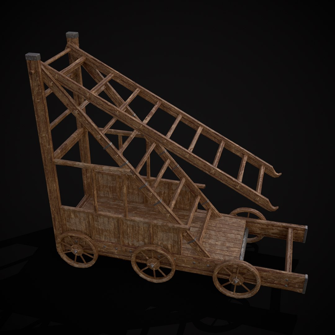 Medieval Wooden Escalade 3D - TurboSquid 2078663