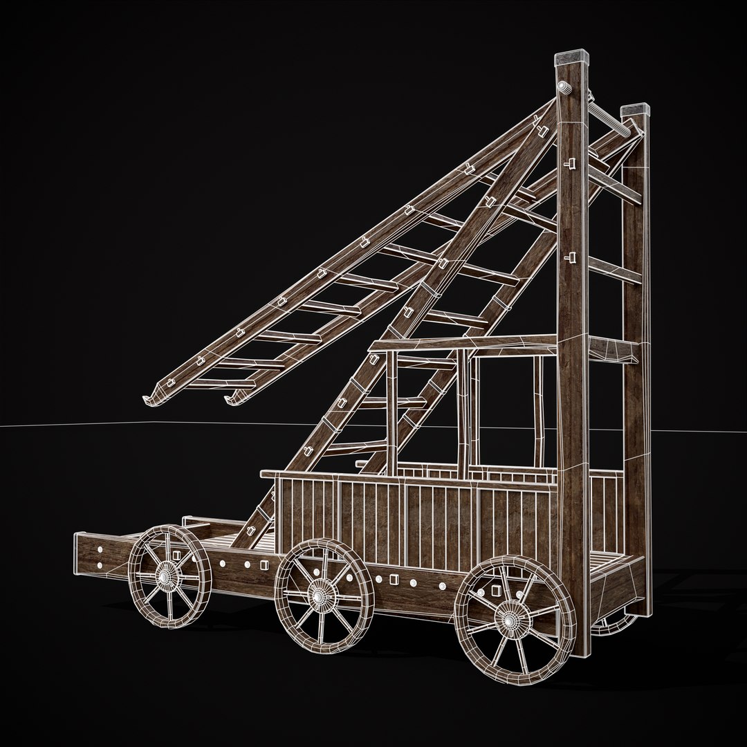 Medieval Wooden Escalade 3D - TurboSquid 2078663
