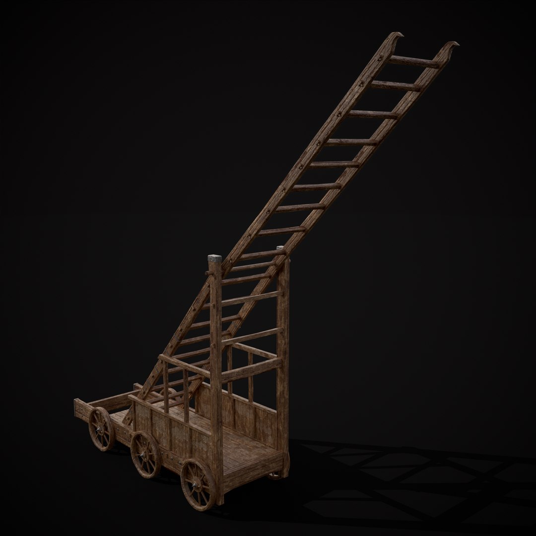 Medieval Wooden Escalade 3D - TurboSquid 2078663