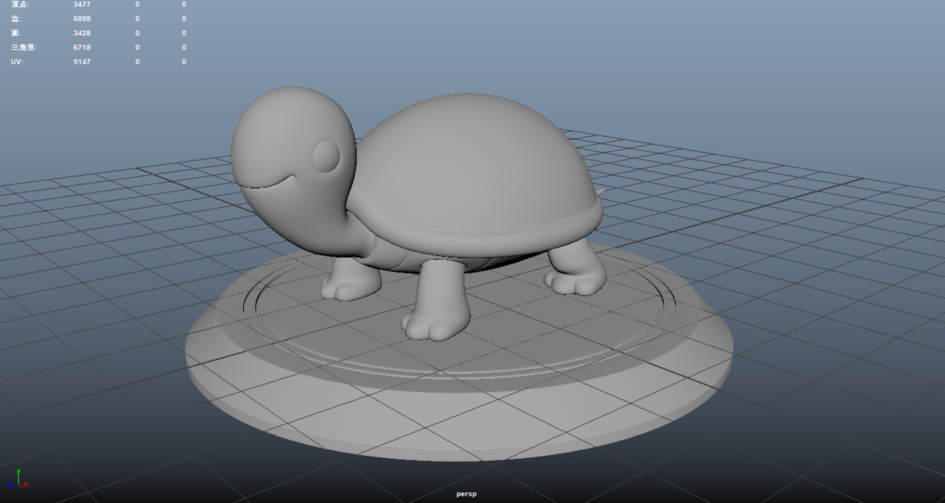 Tortoise Sea Turtle Cartoon Toon Animal Fish Water Reptilia Cute 3D ...