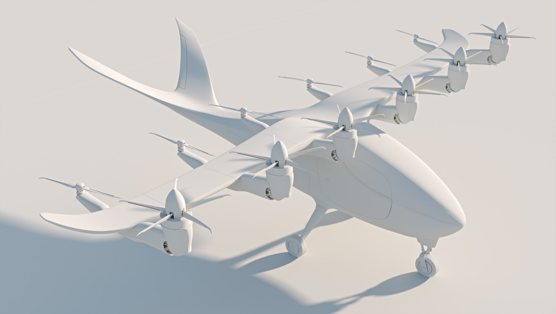 EVTOL Aircraft 3D Model - TurboSquid 2017308