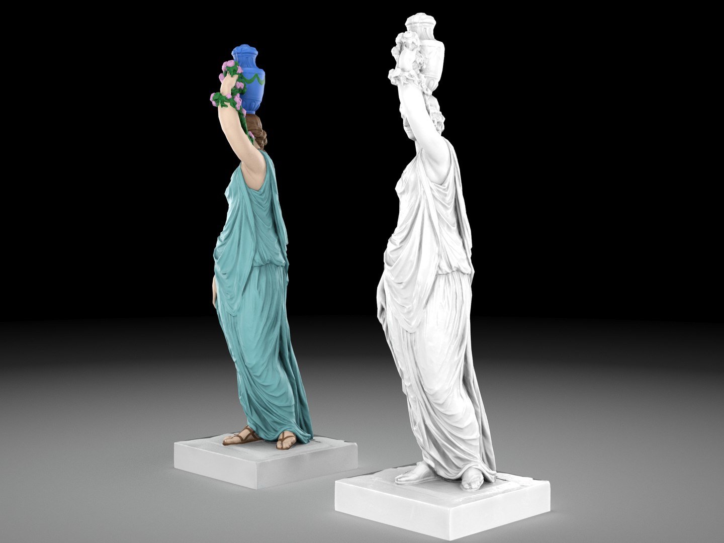 3D Model Nymph Statue Collection - TurboSquid 1868172