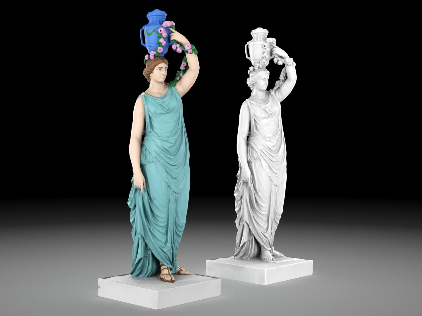3D Model Nymph Statue Collection - TurboSquid 1868172
