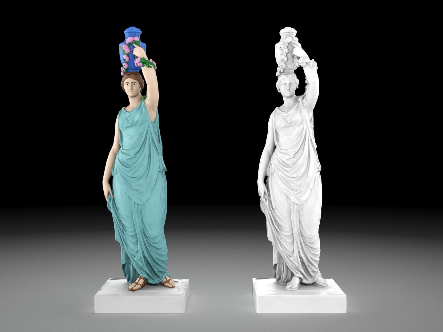 3D Model Nymph Statue Collection - TurboSquid 1868172