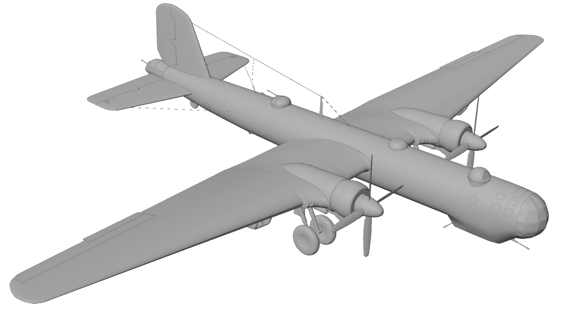 3D Aeroplane Heinkel - TurboSquid 1850242