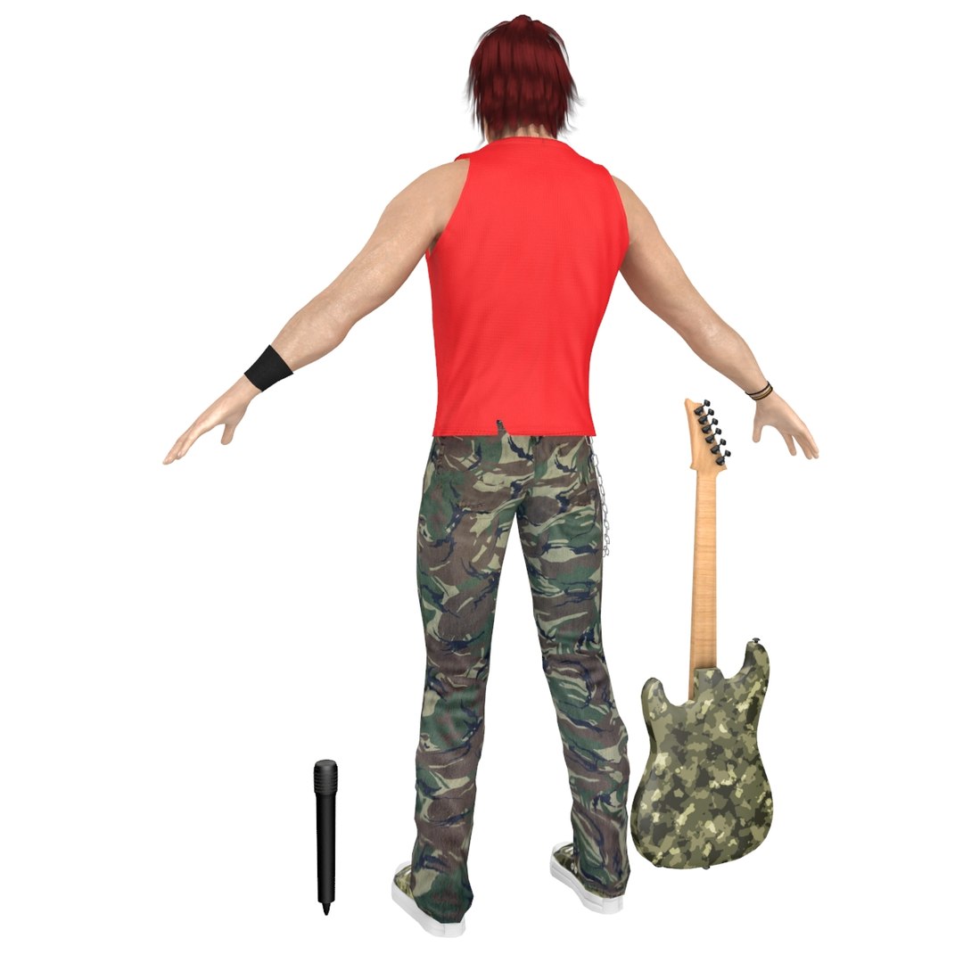 Rockstar Guitar Microphone 3D Model - TurboSquid 1326743