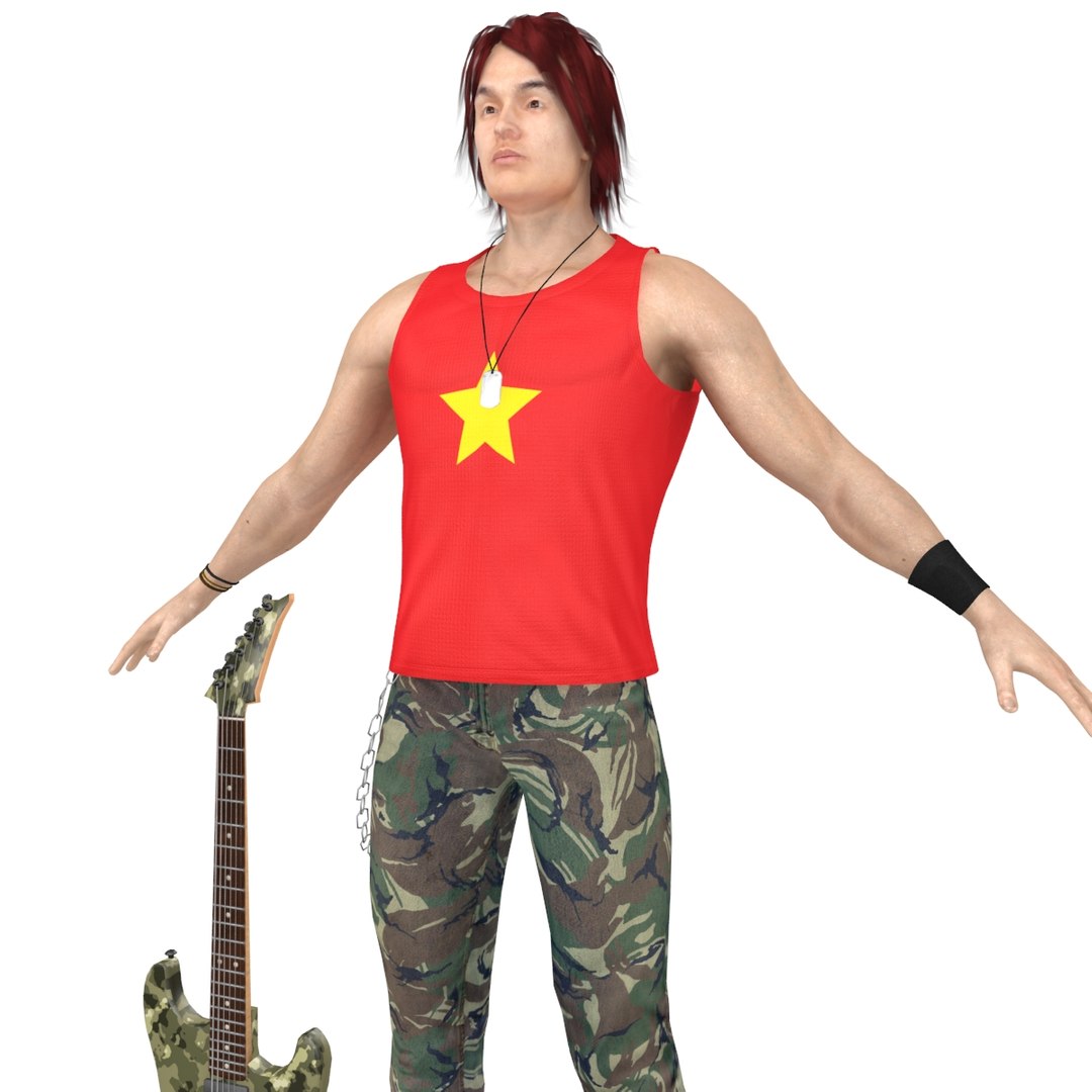 Rockstar Guitar Microphone 3D Model - TurboSquid 1326743