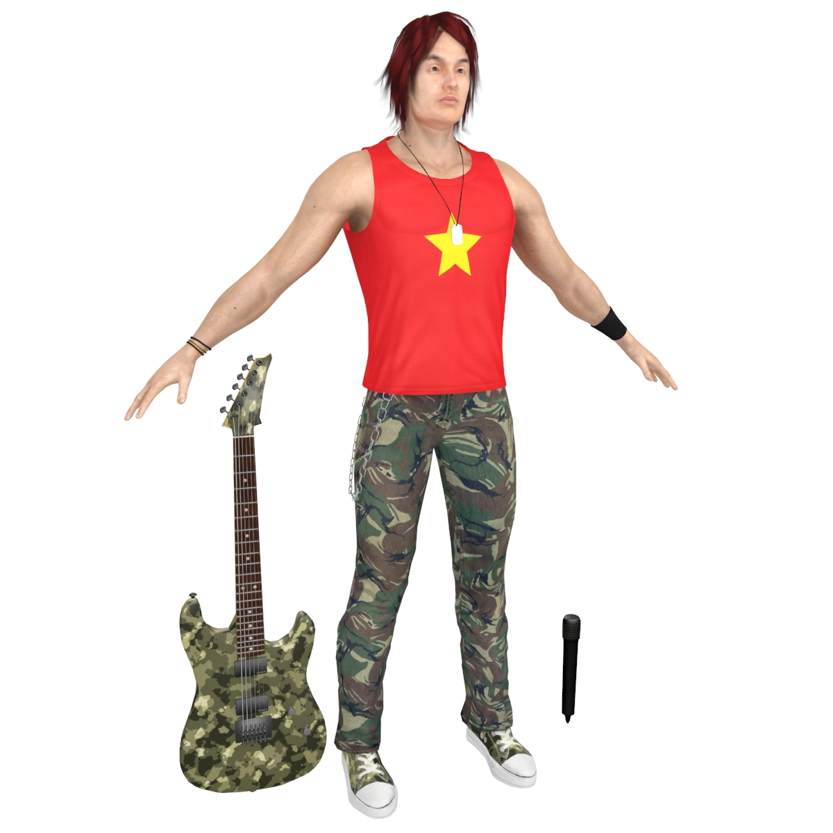 Rockstar guitar microphone 3D model - TurboSquid 1326743