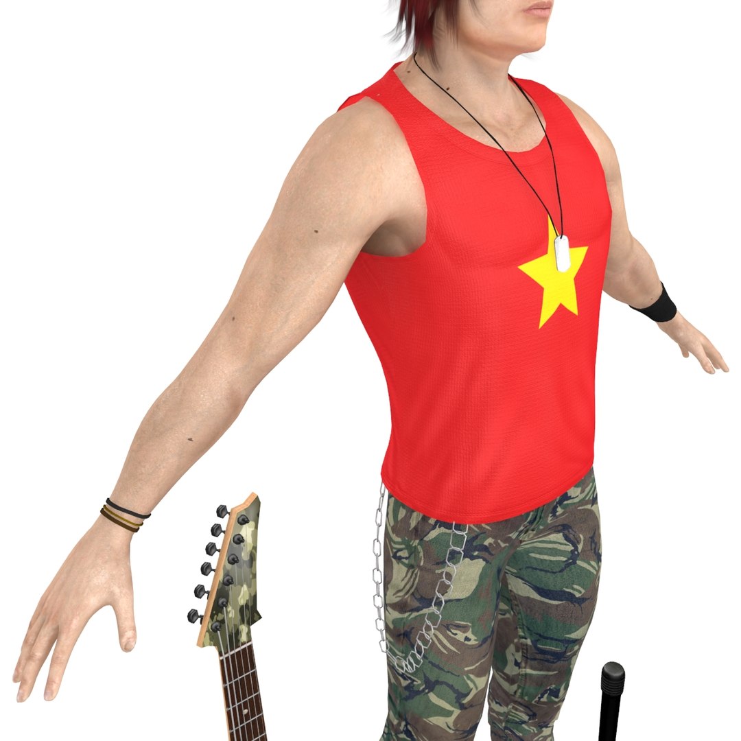 Rockstar Guitar Microphone 3D Model - TurboSquid 1326743