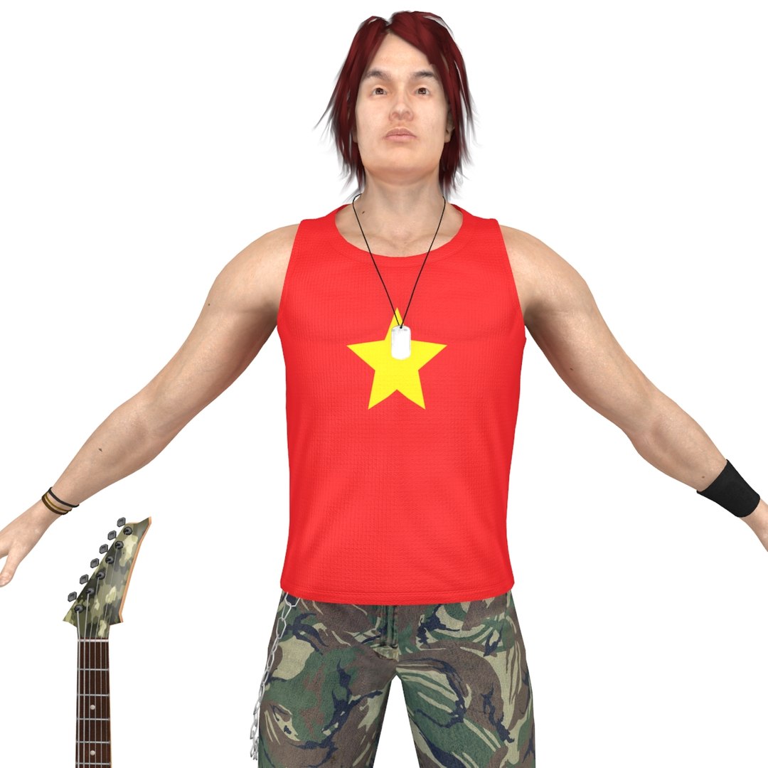 Rockstar Guitar Microphone 3D Model - TurboSquid 1326743