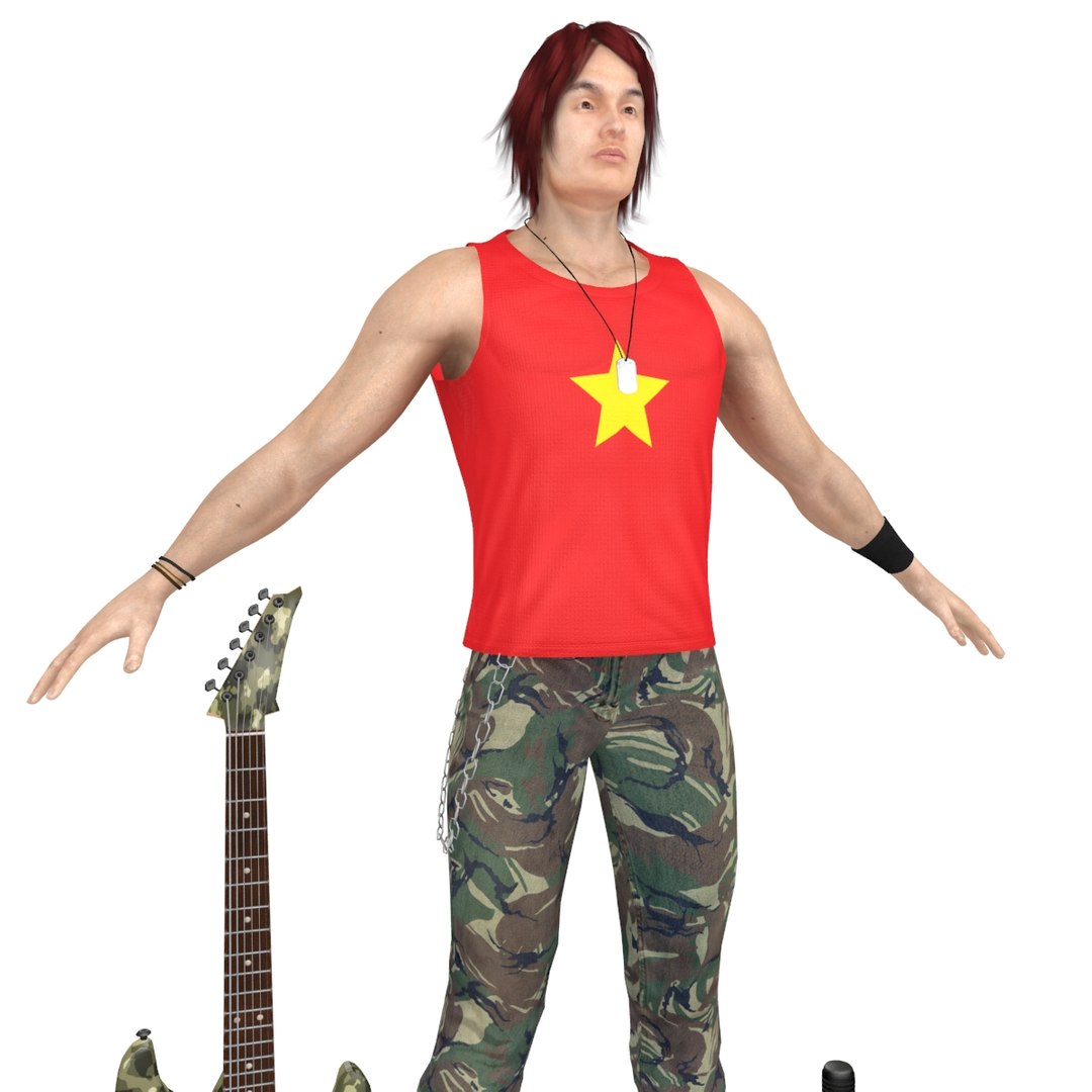 Rockstar Guitar Microphone 3D Model - TurboSquid 1326743